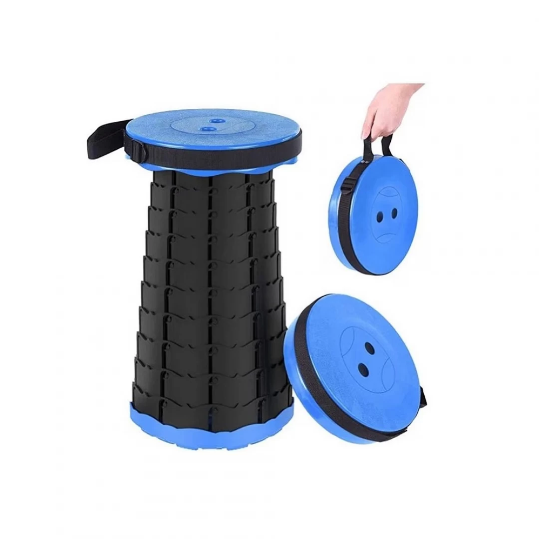Scaun rotund portabil,retractabil,pentru camping